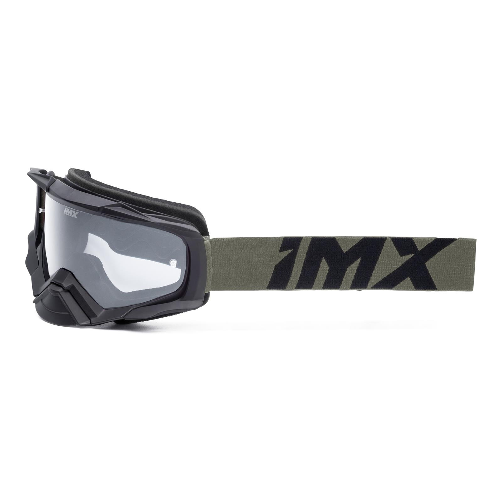 Gogle motocyklowe IMX Dust Black Matt/Bronze - Szyba Dark Smoke + Clear ...