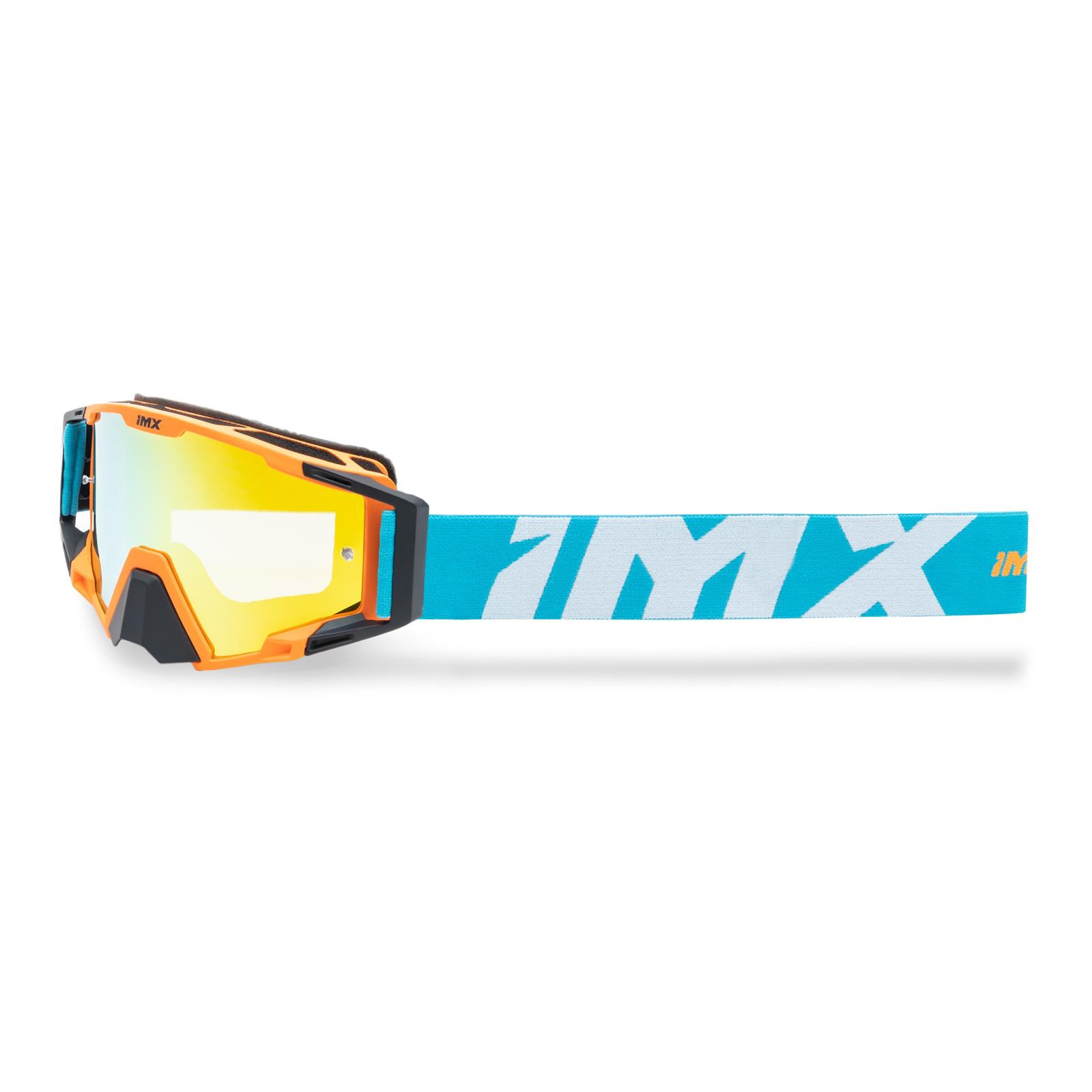 Gogle motocyklowe IMX Sand Orange Matt/Blue/White - Szyba Orange ...