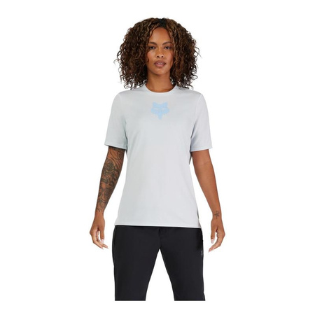 Koszulka rowerowa damska FOX LADY RANGER HEAD PALE BLUE biały niebieski ...