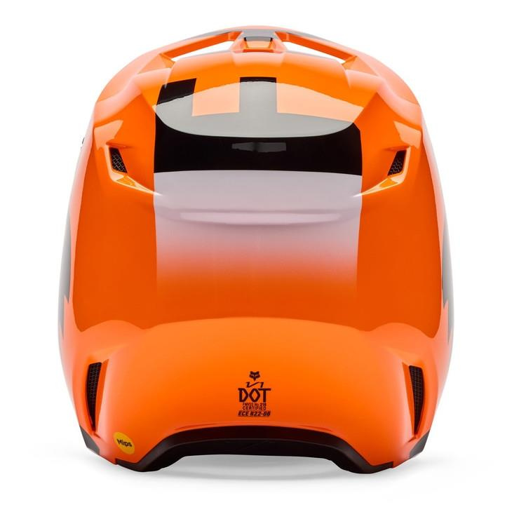 Kask cross dziecięcy FOX JUNIOR V1 SHIELD FLUO ORANGE pomarańczowy fluo ...